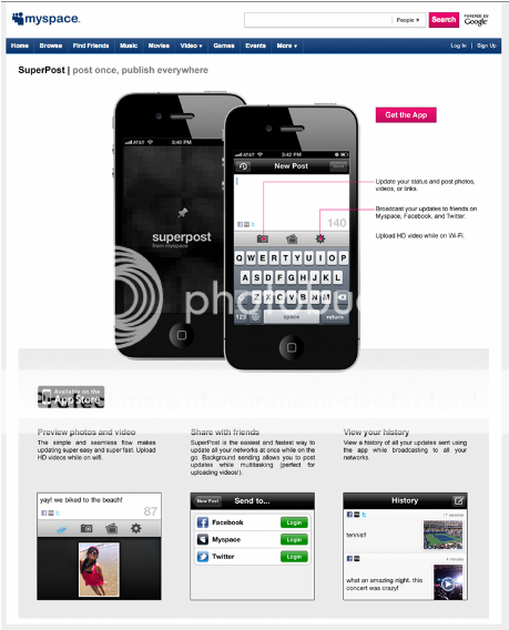 SuperPost By Myspace Post once, publish everywhere: available in the ...
